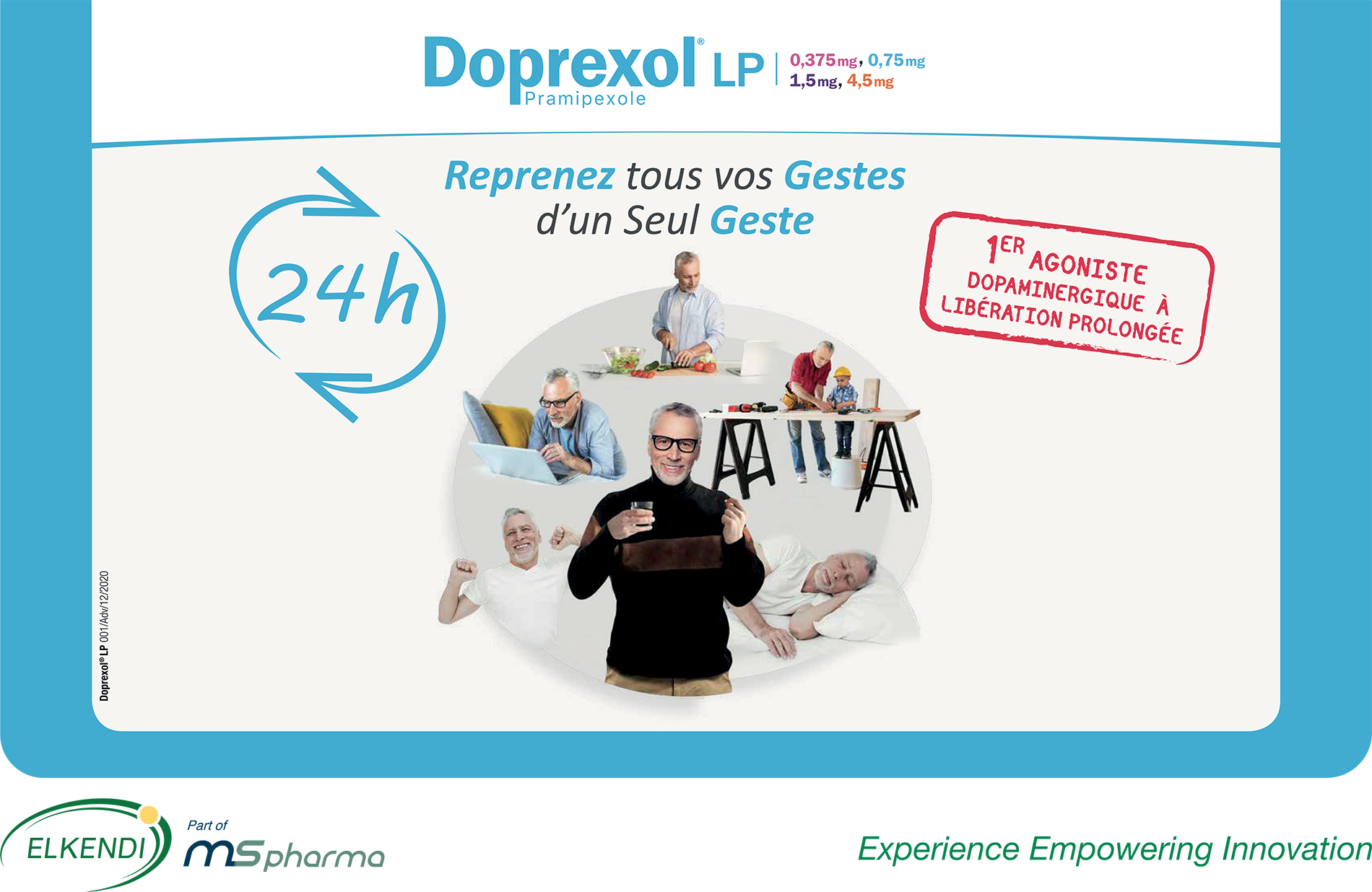 Doprexol LP 0.375mg, 075mg, 1.5mg, 4.5mg (Pramipexole) - Santedz